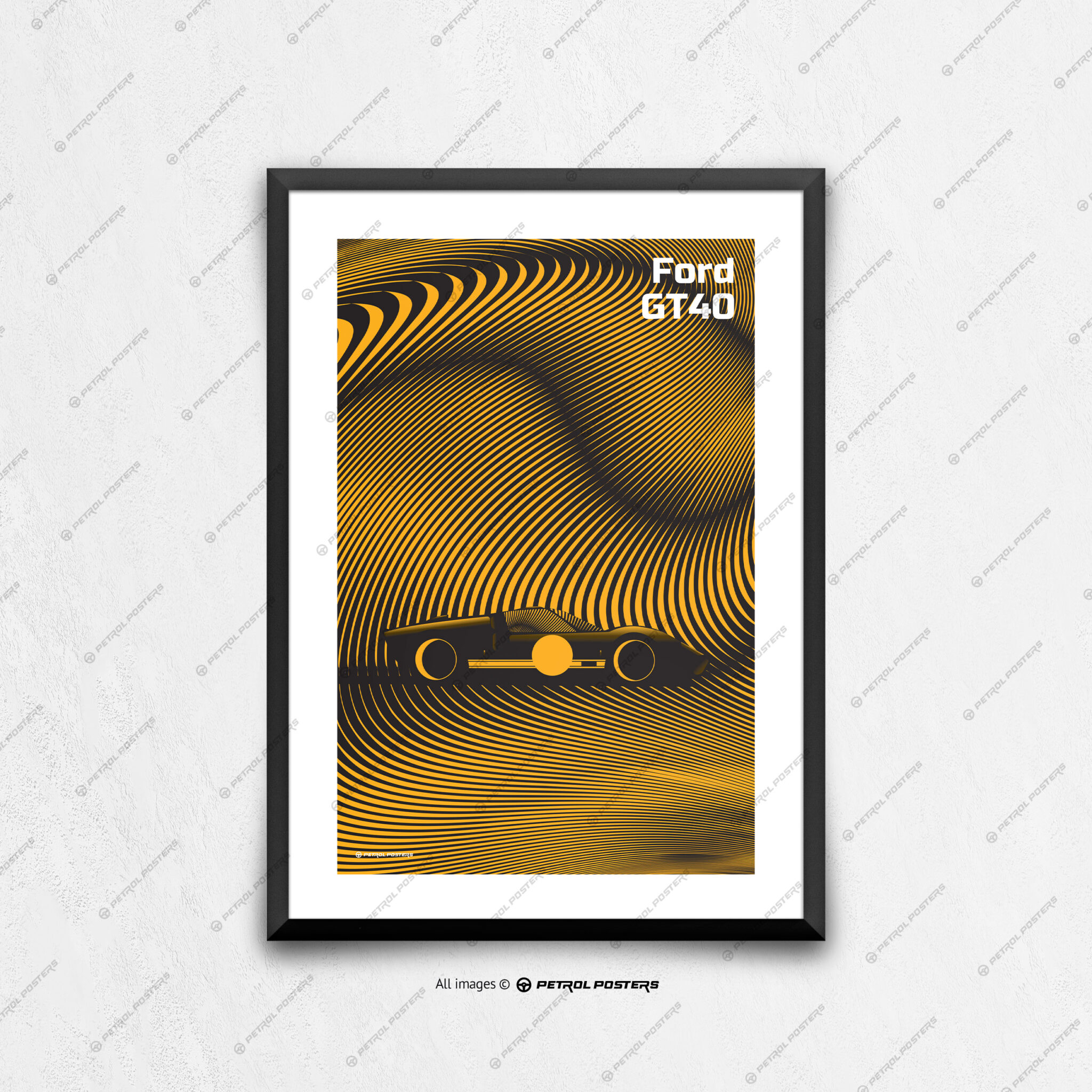 Ford GT40 | Petrol Posters | Car Posters | Car prints | Car Art