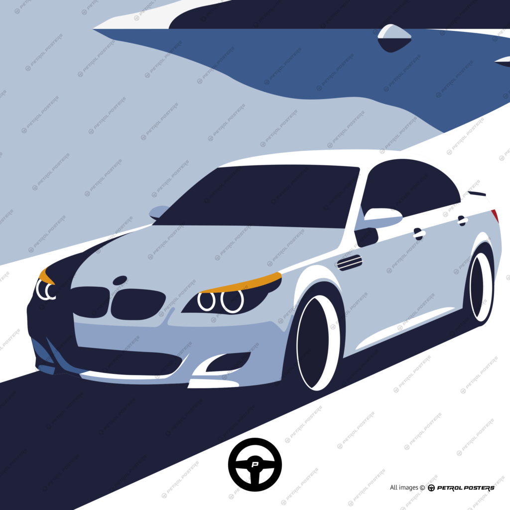BMW E60 M5 | Petrol Posters | Car Posters | Car prints | Car Art